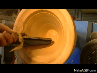 Satisfying Wood Carving on Make a GIF