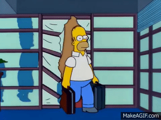 The Simpsons - Japan, Homer walks through doors on Make a GIF