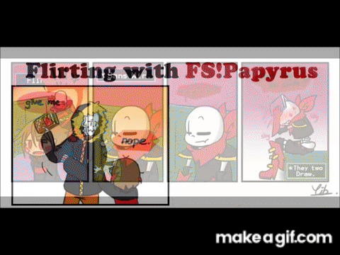 Flirting With the FS and US Skelebro's [Comic Dub] on Make a GIF