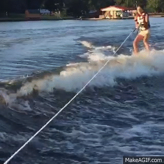 Wakeboarding Fail on Make a GIF