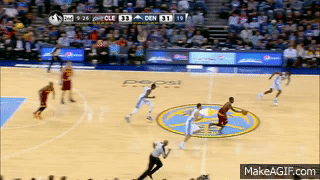 Kenneth Faried's Two-Handed Chasedown Block! on Make a GIF