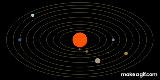 Solar System - Planet Movement Animation on Make a GIF