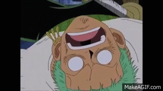 One Piece - Luffy sends Zoro flying and crashing on Make a GIF
