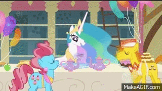 My Little Pony: Friendship is Magic - Princess Celestia Drinking Tea #2 ...