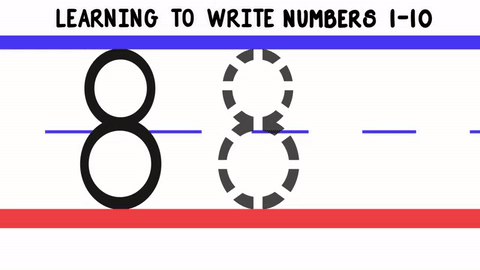 Learning to Write Numbers 1-10 | How to Write 1 to 10 for Kids ...