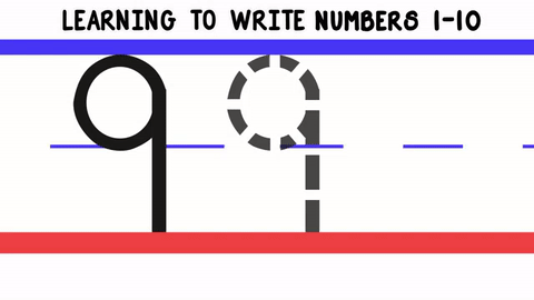 Learning to Write Numbers 1-10 | How to Write 1 to 10 for Kids ...
