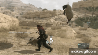 Metal Gear Solid V Fulton Goats on Make a GIF