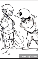 parable ink sans x exemplum error sans on Make a GIF