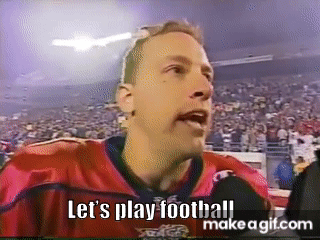 Jeff Brohm's Famous Words: "Let's Play Football" on Make a GIF