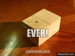 The Most Useless Machine EVER! on Make a GIF