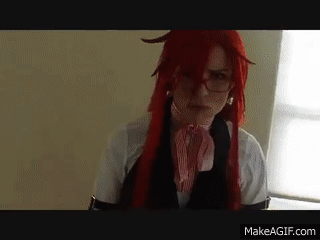 Grell Sutcliff - Cosplay Teaser on Make a GIF