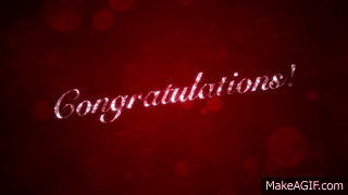 Congratulations on Red - HD Background Loop on Make a GIF