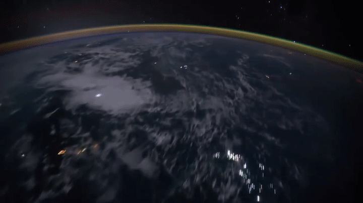 Earth -Time Lapse View from Space/Fly Over -Nasa, ISS (vid by Michael ...