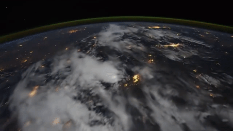 Earth -Time Lapse View from Space/Fly Over -Nasa, ISS (vid by Michael ...