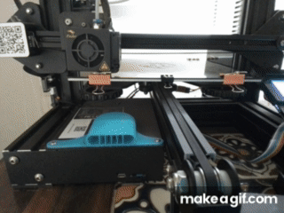My first 3d printing timelapse on Make a GIF