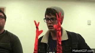 Fancy Red Gloves on Make a GIF