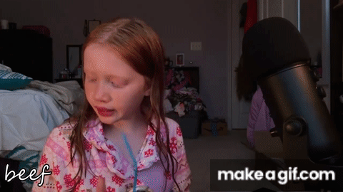 LifeWithMak being iconic for 3 minutes straight on Make a GIF