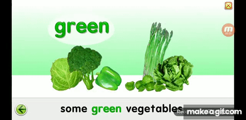 Starfall Colors: Green on Make a GIF