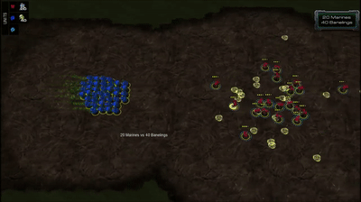 Micro AI - Marines vs Banelings (on creep) on Make a GIF