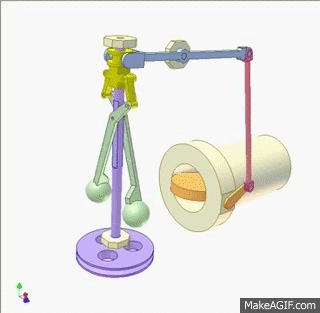 Flyball governor for flow control on Make a GIF