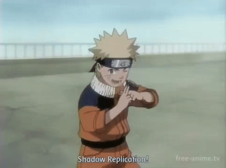 Naruto - Shadow Clone Jutsu on Make a GIF