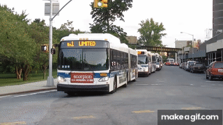 MTA New York City Bus: Various Articulated Buses on the Bx1 Limited ...