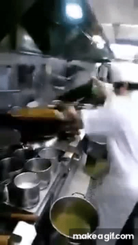 Giant Wok Cooks Food for 60 People on Make a GIF