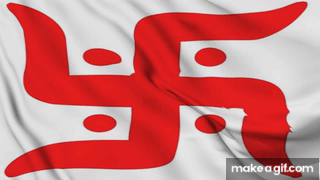 Swastika flag waving animation / free 4k stock footage / 3-min loop on ...