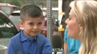 TV reporter makes kid cry when she asks him about first day of school ...