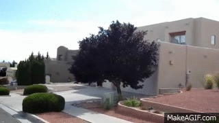 Contemporary adobe-style houses in Albuquerque, New Mexico on Make a GIF