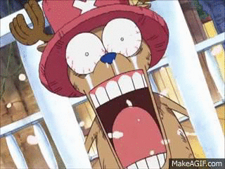 chopper scream on Make a GIF