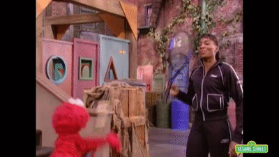 Sesame Street: Elmo and Venus Williams Imagine on Make a GIF