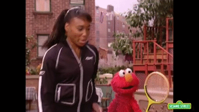 Sesame Street: Elmo and Venus Williams Imagine on Make a GIF