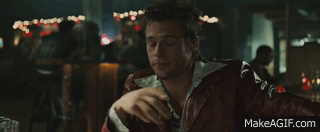 Tyler Durden Philosophy Of Life - Fight Club on Make a GIF