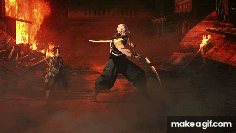 Uzui Vs Gyutaro | Demon Slayer 4K on Make a GIF