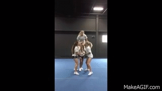 Advanced Cheerleading Stunt Progression Prep To Extension On Make A 5113