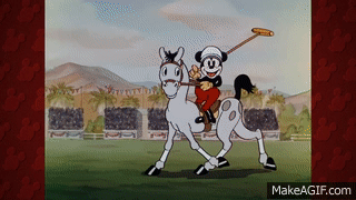 Mickey's Polo Team | A Classic Mickey Cartoon | Have A Laugh on Make a GIF