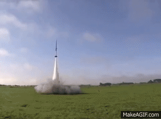 sugar propellant rocket on Make a GIF