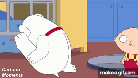 Stewie in Brian's Body - Family Guy on Make a GIF
