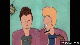 Beavis and Butthead Watch Football on Make a GIF