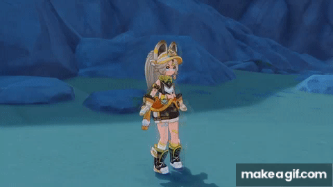 Kachina Idle Animation | Genshin Impact on Make a GIF