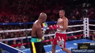 Bernard Hopkins vs Sergey Kovalev on Make a GIF