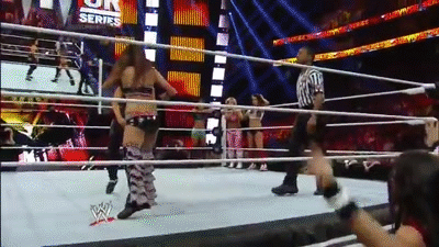 Aksana Finisher - Divo Drop + Nikki Bella Finisher - The Rack Attack on ...
