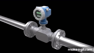 Funcionamiento del medidor de flujo ultrasónico on Make a GIF