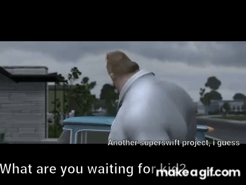 Incredibles - Bob and Tricycle Kid - What Are You Waiting For on Make a GIF