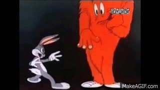 Hair raising hare. The scariest part. on Make a GIF