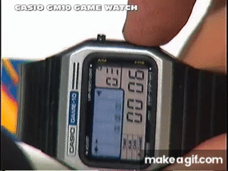 CASIO GM 10 MISSILE GAME WATCH on Make a GIF