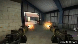 CS-GO | Dual Wield Negev on Make a GIF