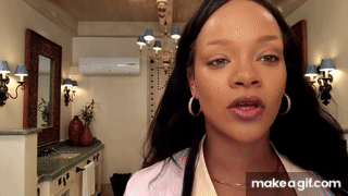 Rihanna Laughing Gif