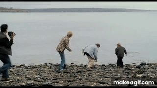Dan in Real Life - Dan Throws Rock on Make a GIF
